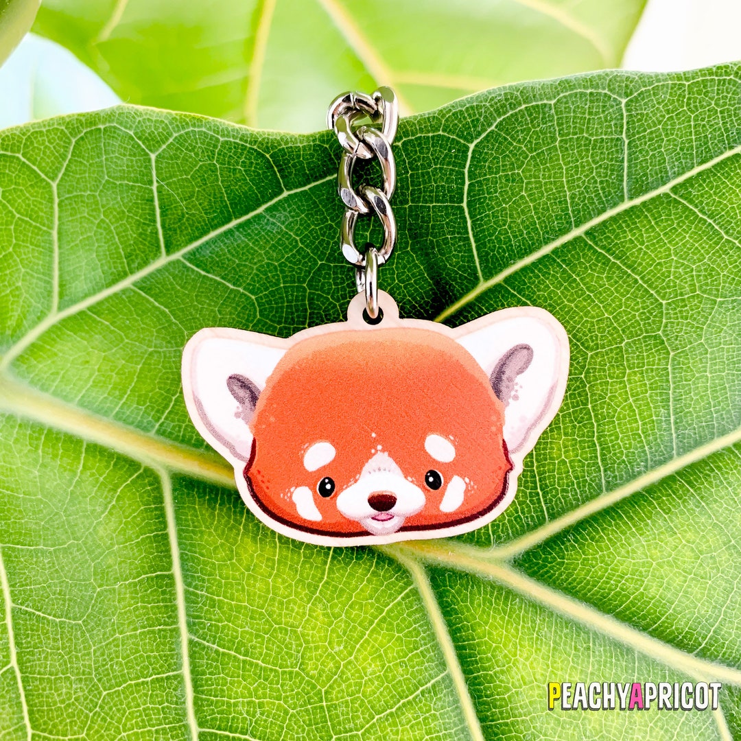 Cute Red Panda Keychain | Red Panda Gifts | Red Panda Merchandise - Etsy