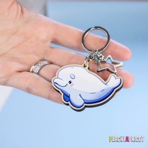 Beluga Whale Keychain Bag Charm White Whale Ocean Sea Animal Gifts ...