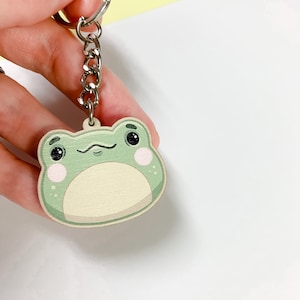 Cute Frog Keychain, Frog Charm, Kawaii Keychain, Frog Gifts - Etsy