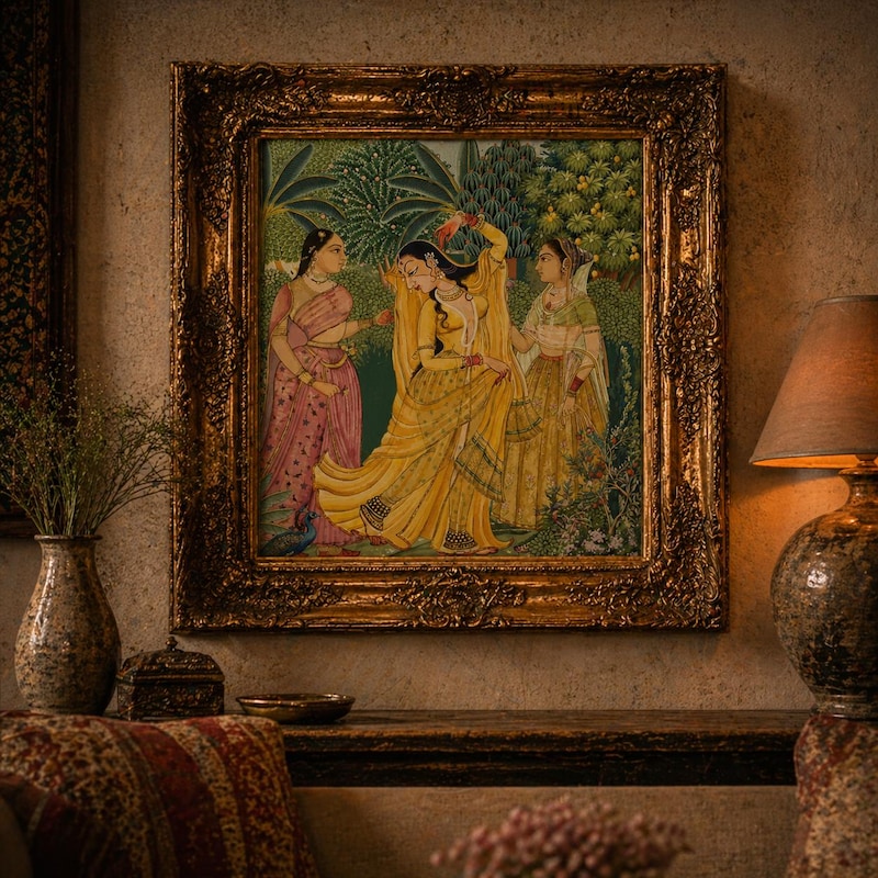 Indian Folk Art Rajput - Etsy