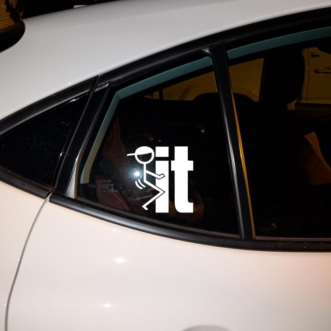 TSC "stickman F*ck It" Vinyl Sticker – Trendy Design – Waterproof ...