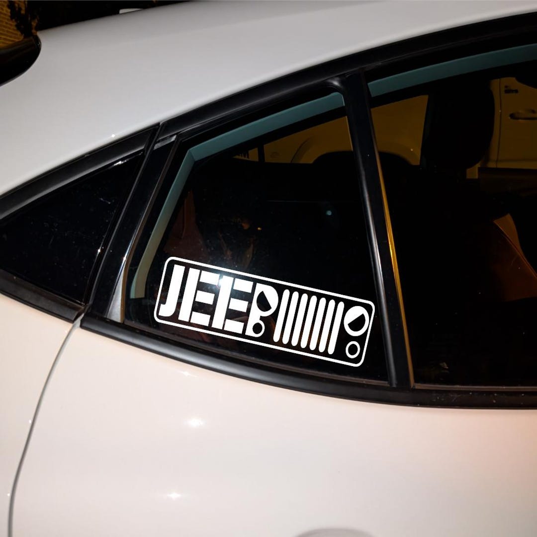 TSC "suv Headlights Bar" Vinyl Sticker – Trendy Design – Waterproof ...