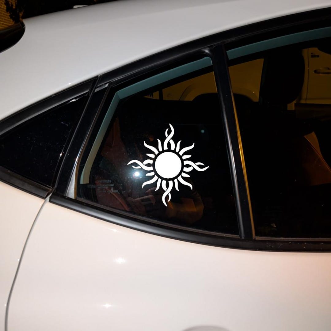 TSC "blazing Sun" Vinyl Sticker – Trendy Design – Waterproof & Durable ...