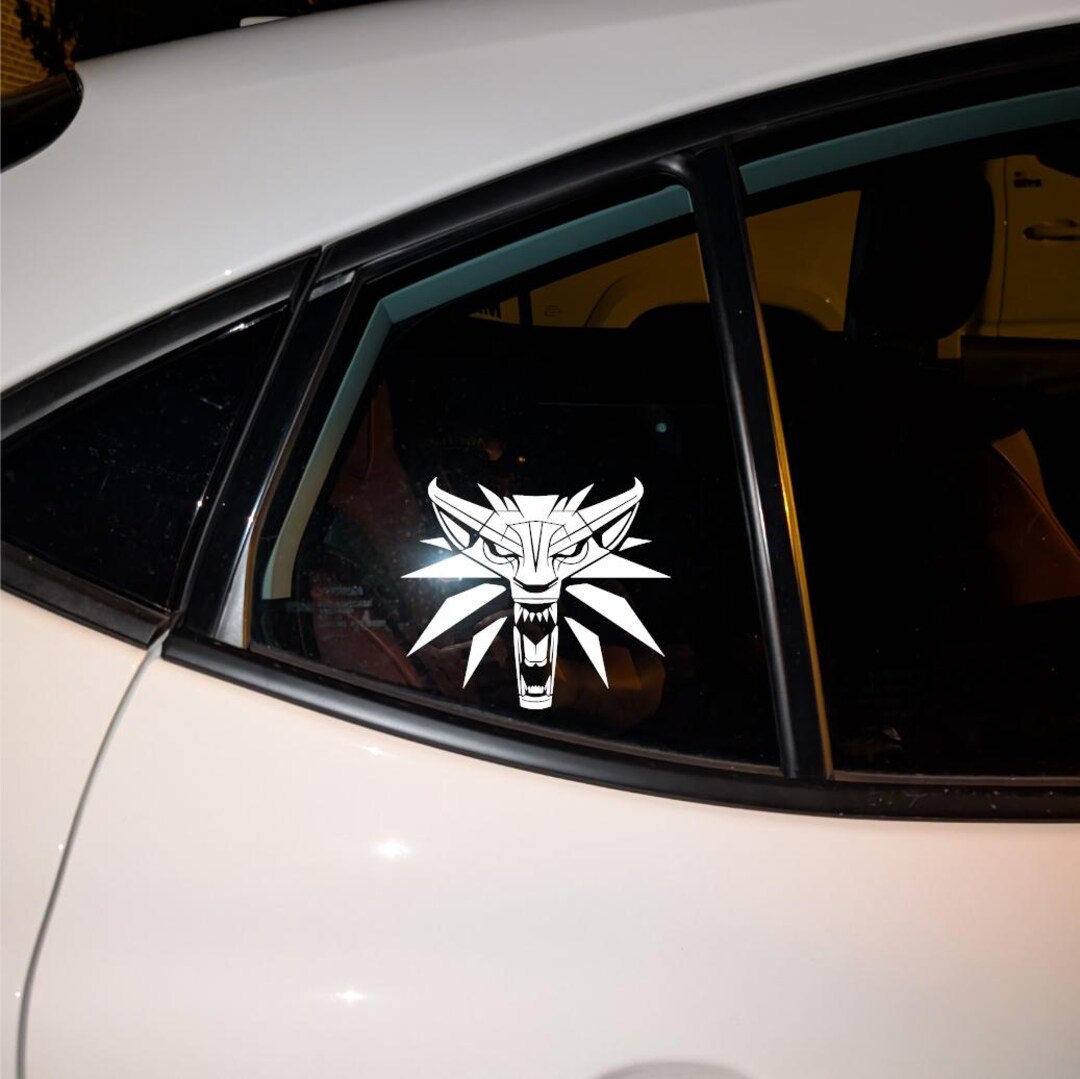 TSC "witcher Wolf Symbol" Vinyl Sticker – Trendy Design – Waterproof ...