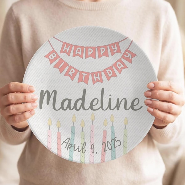 Birthday Plate - Etsy