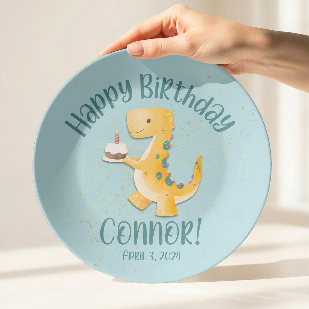 Personalized Birthday Plate, First Birthday Plates for Kids, Unique ...