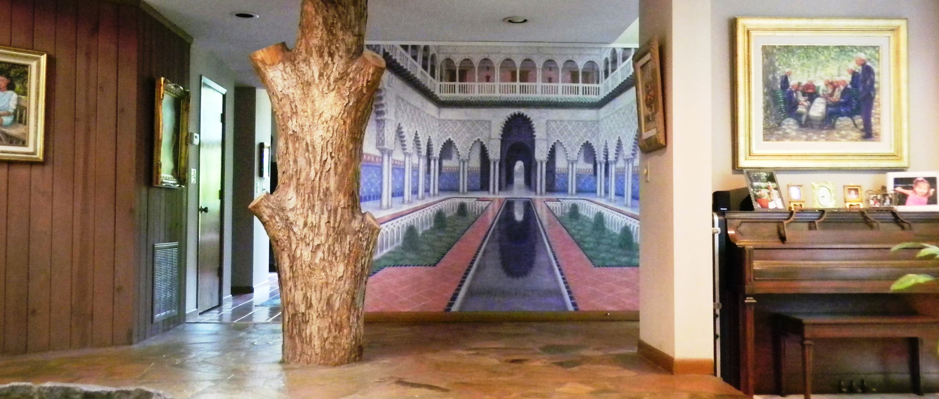 Alcazar of Seville, Wall Mural by Surin. Trompe L' Oeil Alcazar Palace ...