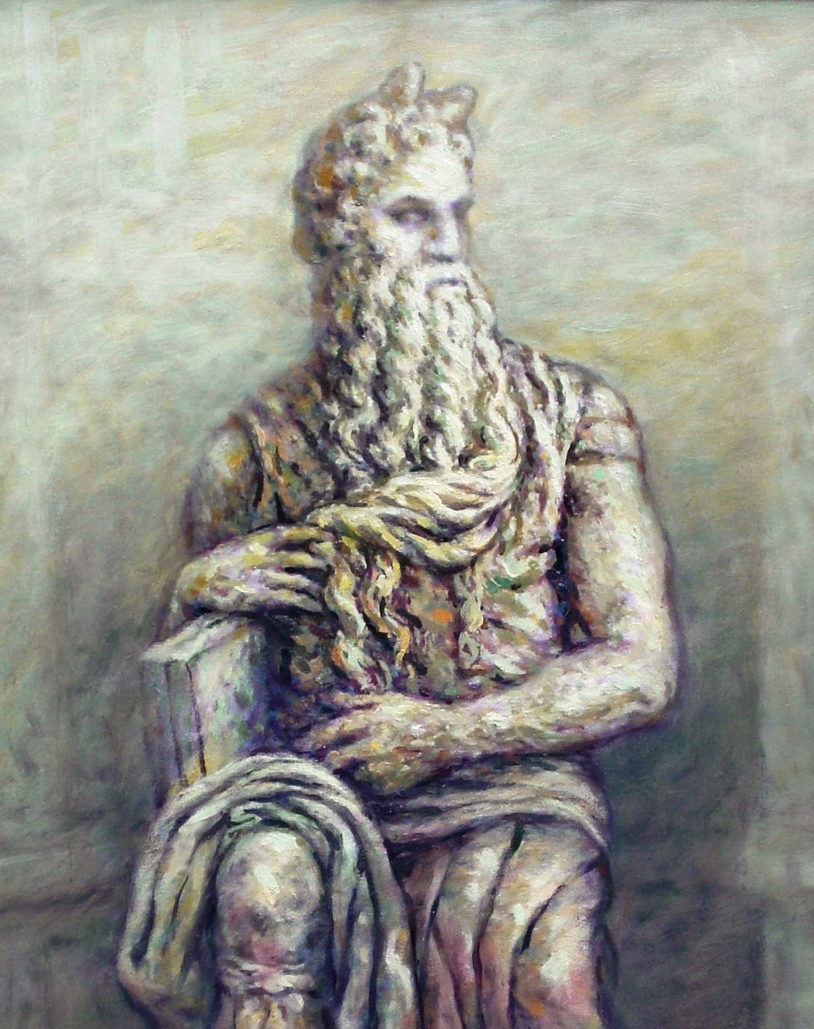 Figura bíblica Moisés pintura de Moisés escultor moisés de - Etsy México