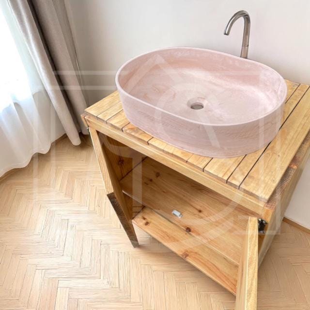 Sink Basin in Decarbonized Concrete, Waxed Concrete - Etsy