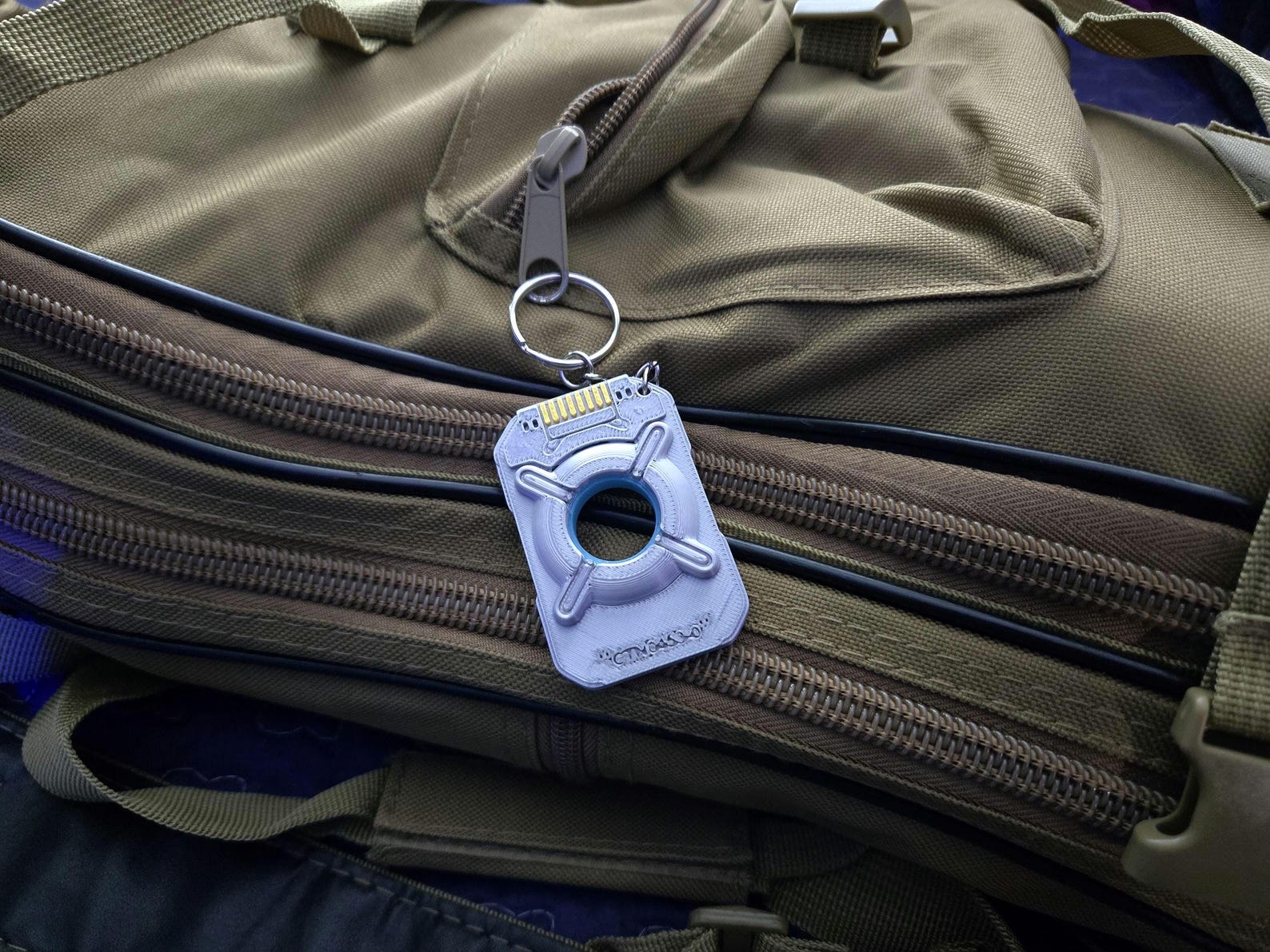 Halo Inspired Cortana Chip Glow in the Dark Keychain - Etsy