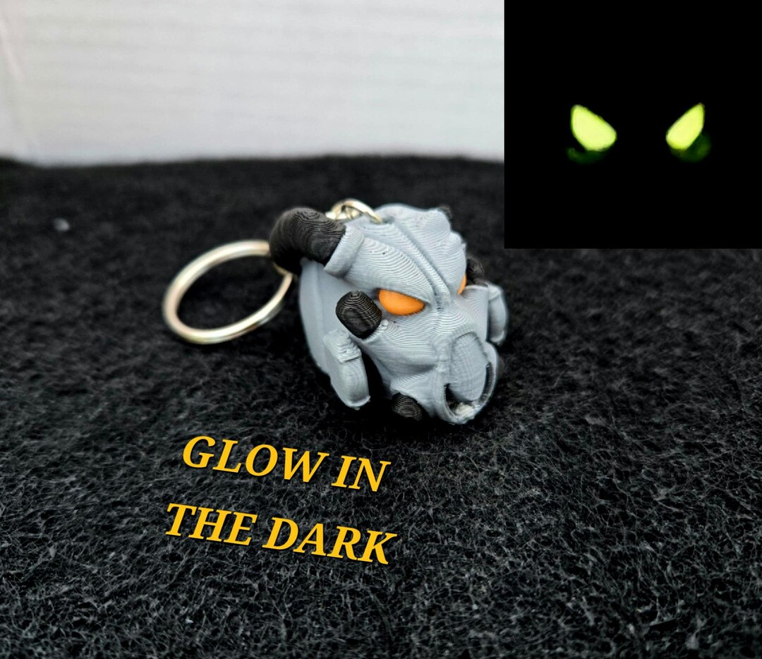 Fallout Inspired X-01 Power Armor Helmet Glow in the Dark Keychain - Etsy