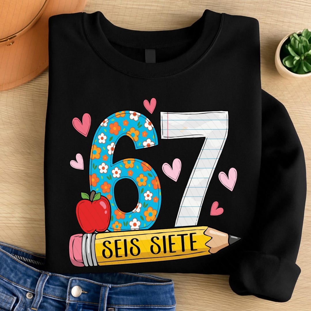 Seis Siete Spanish Numbers PNG SVG Teacher Student Education Classroom ...