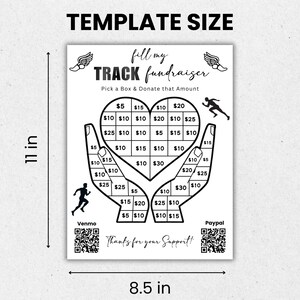 Track Fundraiser, Black Out My Board Track and Field, Track Fundraising ...
