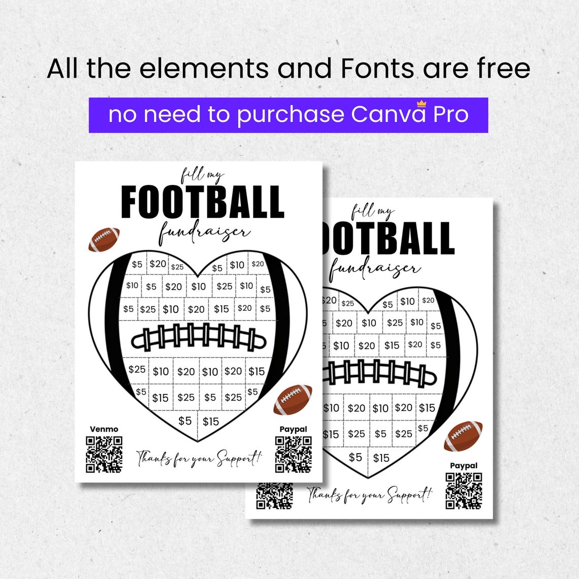 Fill My Football Fundraiser Template, Football Fundraiser Flyer ...