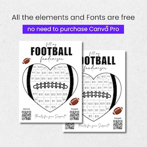 Fill My Football Fundraiser Template, Football Fundraiser Flyer ...