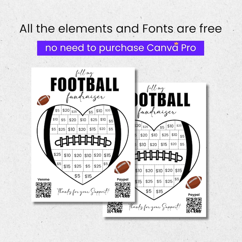 Fill My Football Fundraiser Template, Football Fundraiser Flyer ...