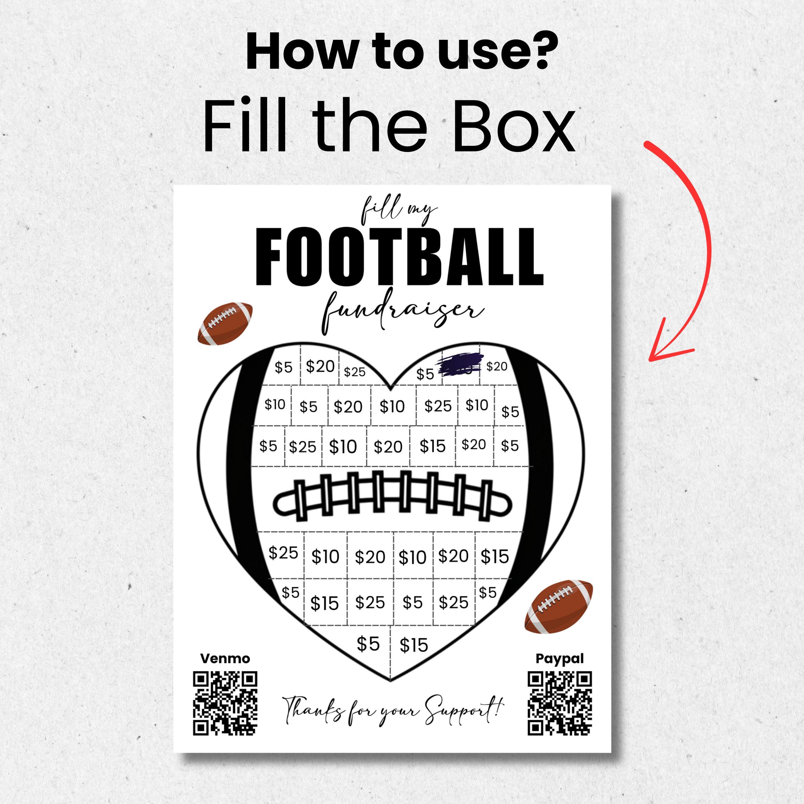 Fill My Football Fundraiser Template, Football Fundraiser Flyer ...