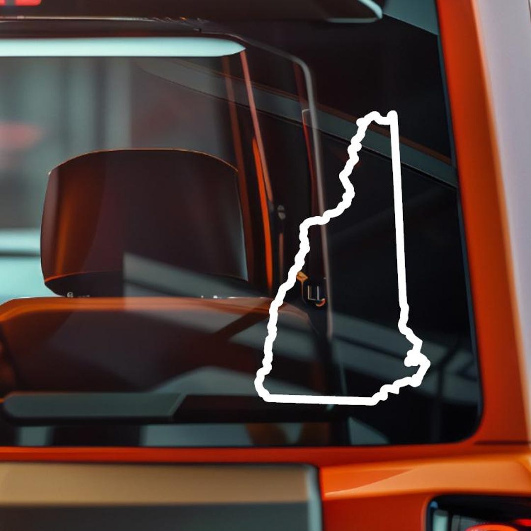 New Hampshire Vinyl Decal: State Outline, Laptop, Bumper Sticker - Etsy