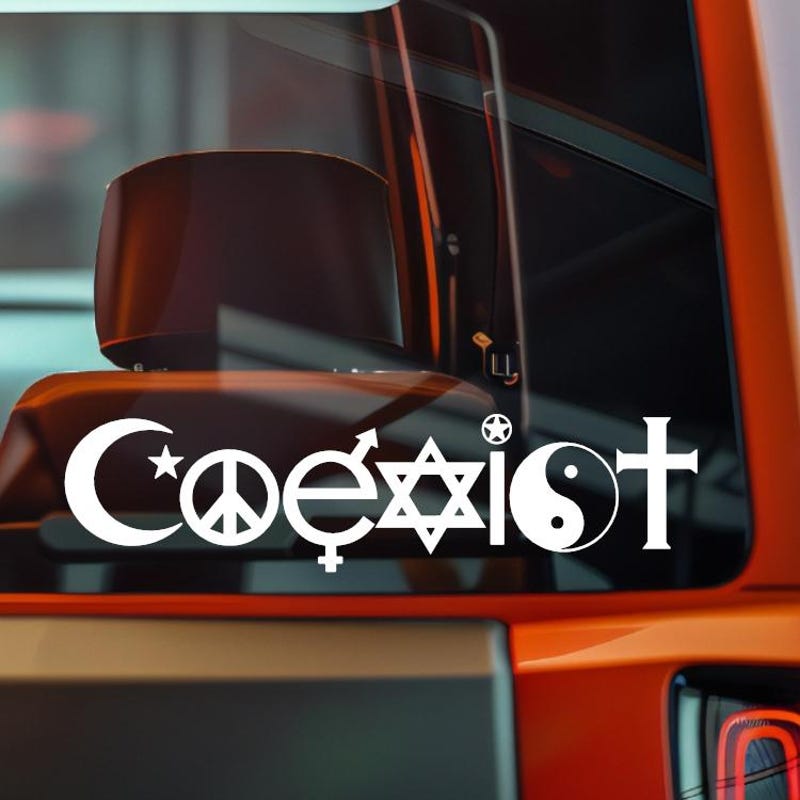 Coexist Sticker - Etsy