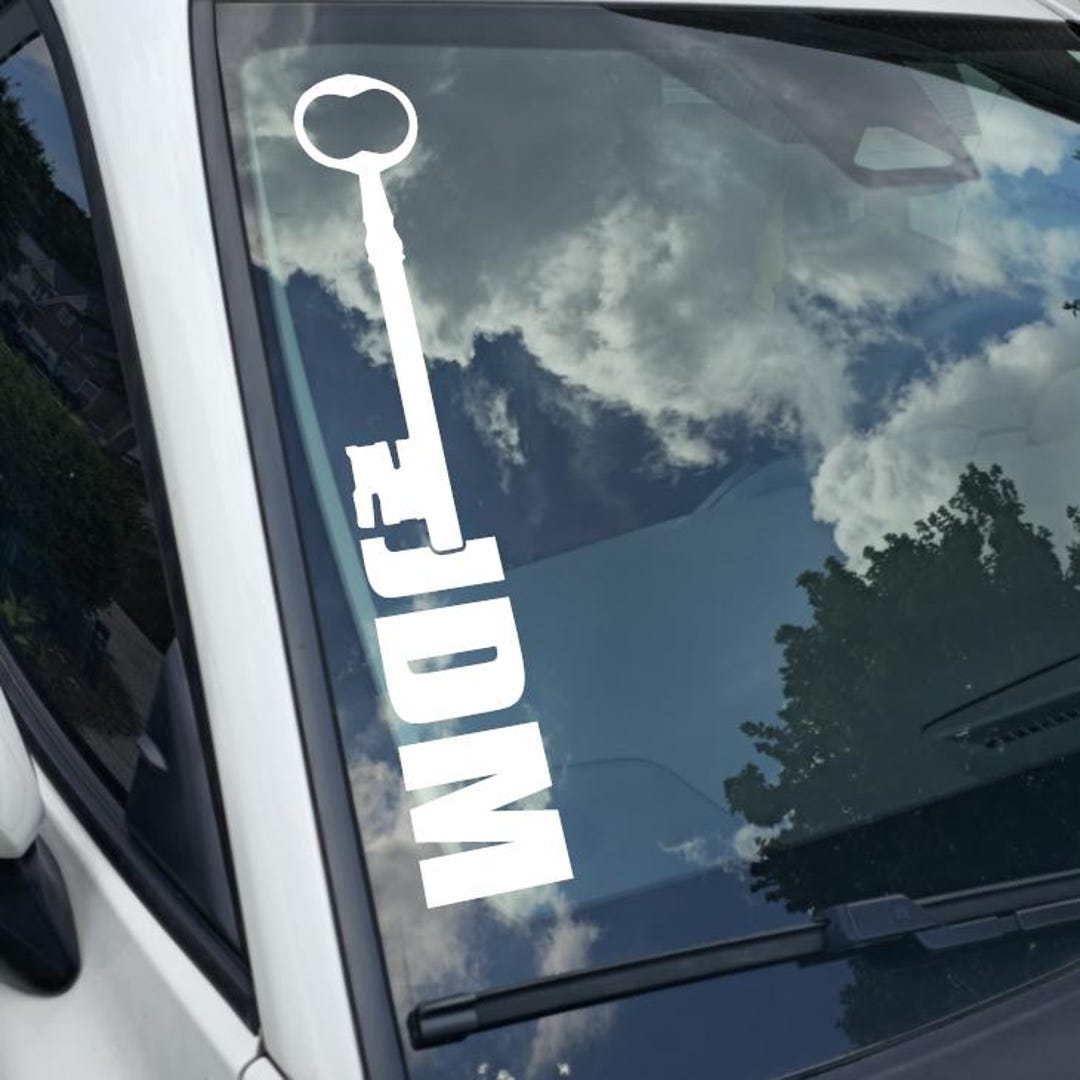 JDM Key Vinyl Decal Sticker - Waterproof Car Window Bumper Banner - Etsy