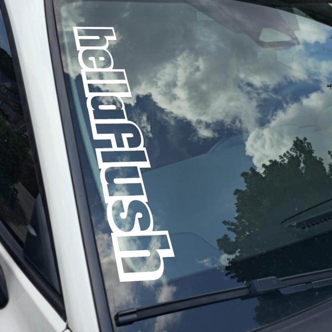 Hellaflush Decal Choose Your Size Vinyl Sticker Window Bumper JDM ...