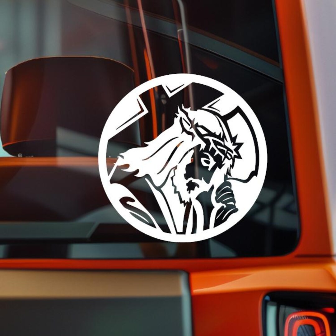 Jesus Christ Vinyl Decal Sticker - Waterproof Car Window Decor - Etsy