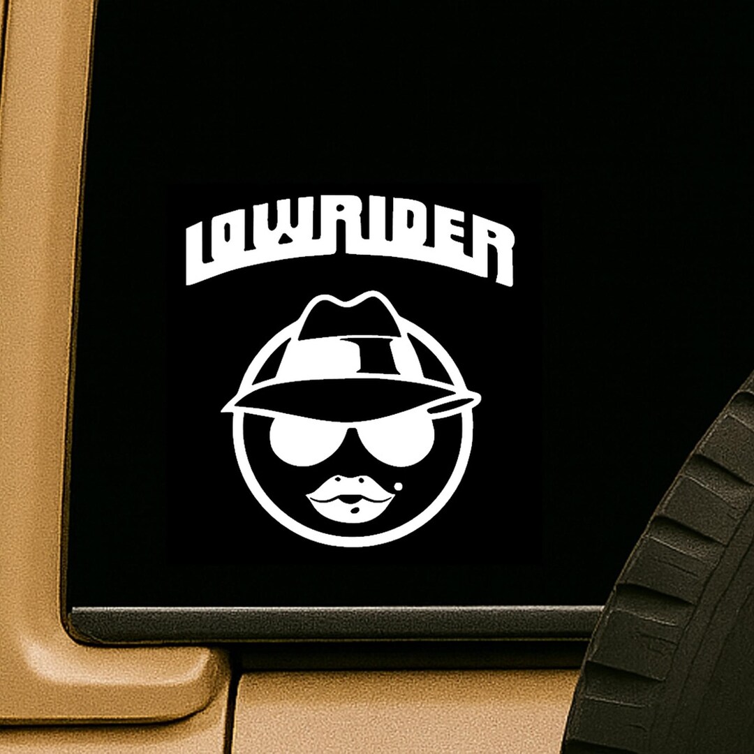 Lowrider Car Culture Logo Vinyl Decal Sticker (waterproof, Uv-resistant ...