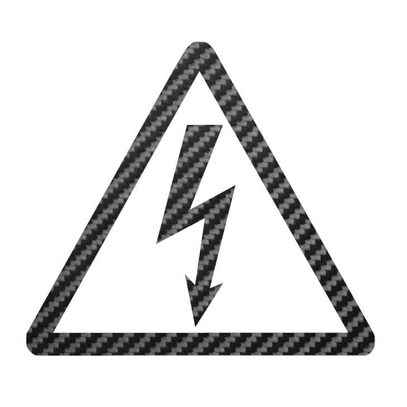 High Voltage Symbol Decal, Waterproof Uv-resistant Vinyl Sticker - Etsy