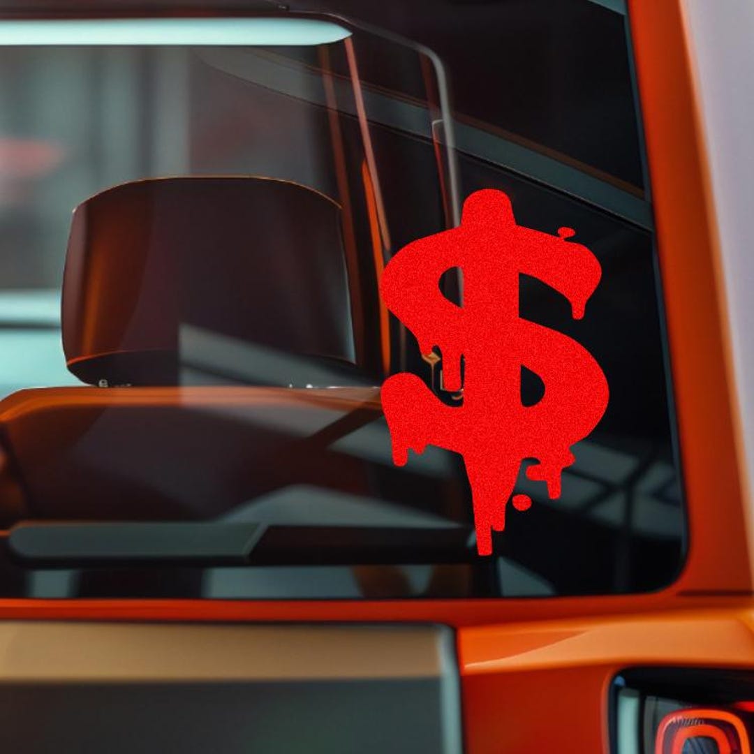 Banksy Dripping Money Dollar Sign Vinyl Decal - Graffiti Sticker - Etsy