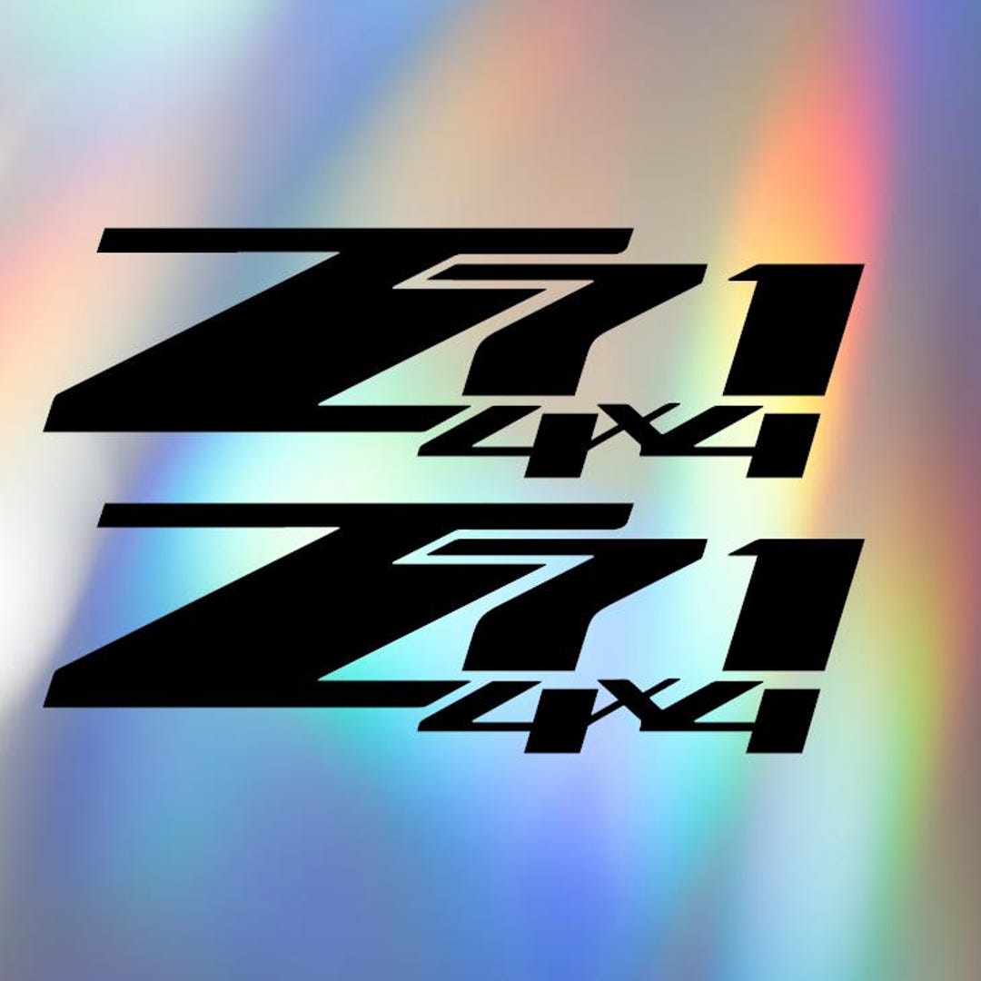 Pair 20+ Colors & Sizes Z-71 4X4 OFF ROAD Vinyl Decal Sticker Holograph ...