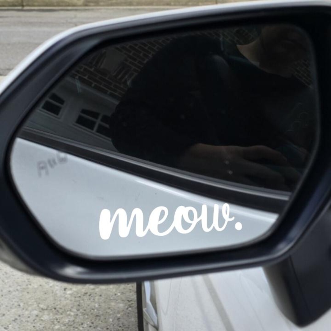 Meow Vinyl Decal Sticker - Waterproof Laptop, Car, Window - Etsy