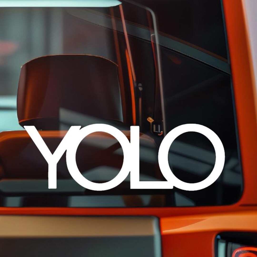 YOLO Vinyl Decal - Waterproof Bumper Sticker - Etsy