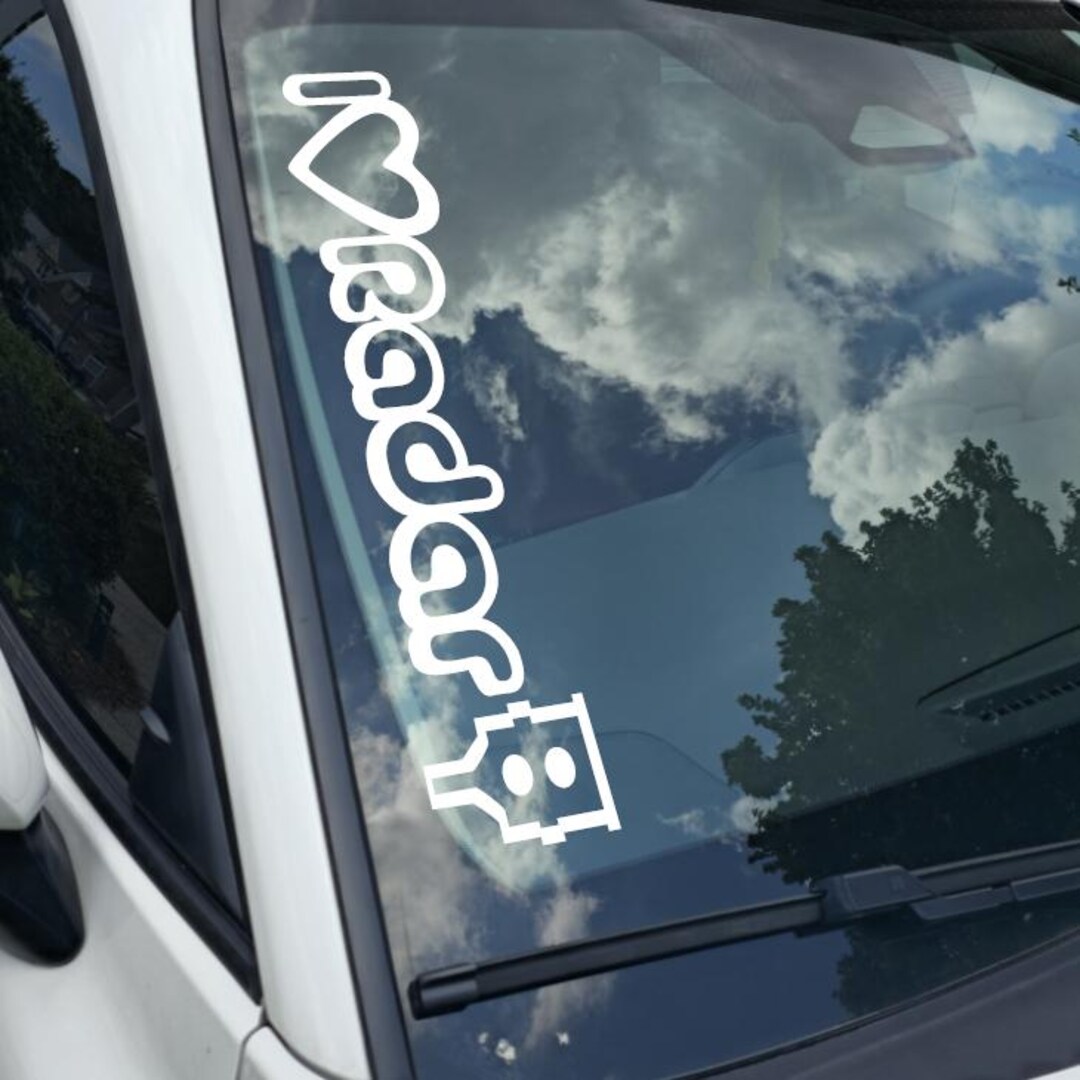I Love Radar Speed Gun Vinyl Decal - Car Window Bumper Sticker - Etsy
