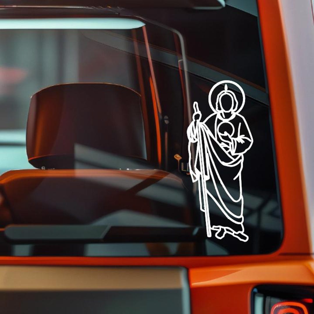 St. Jude Vinyl Decal Sticker - Catholic Saint, Laptop, Car, Window - Etsy