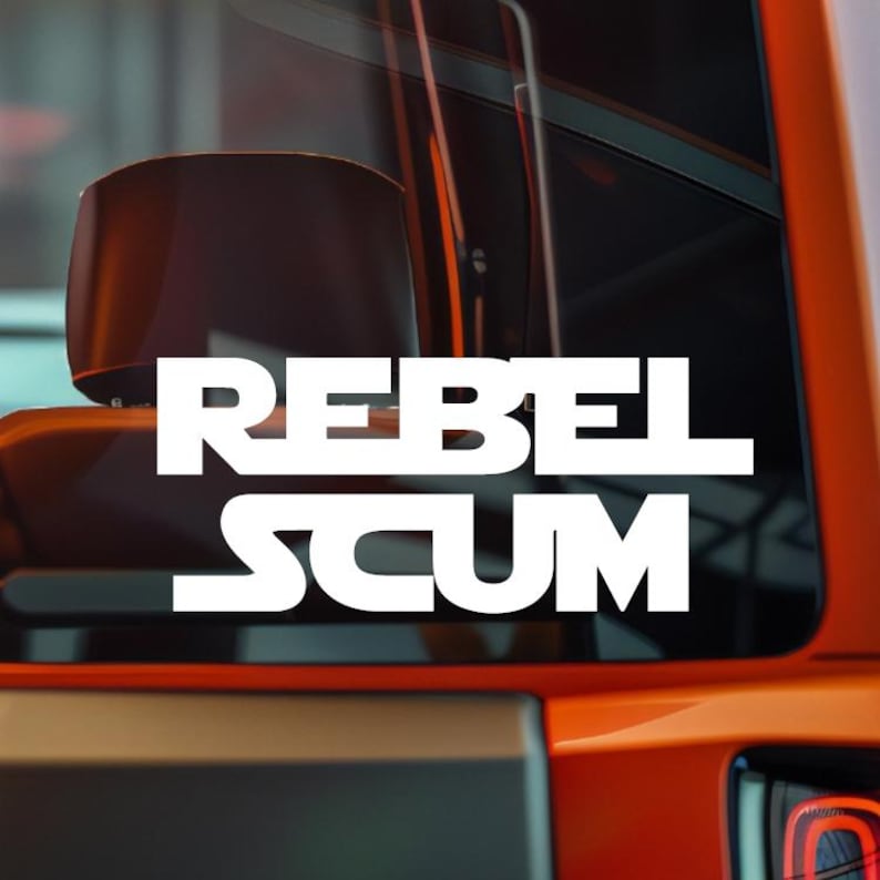 Rebel Scum Vinyl Decal Sticker - Laptop, Car, Window - Etsy