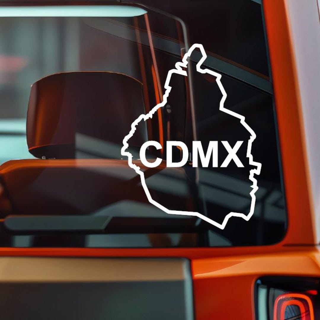 CDMX Vinyl Decal - Ciudad De México Map Sticker - Etsy