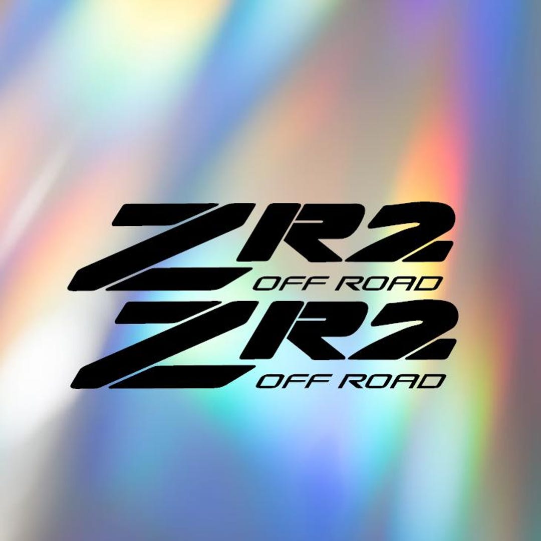 Pair 20+ Colors & Sizes ZR2 OFF ROAD Vinyl Decal Sticker Holograph ...