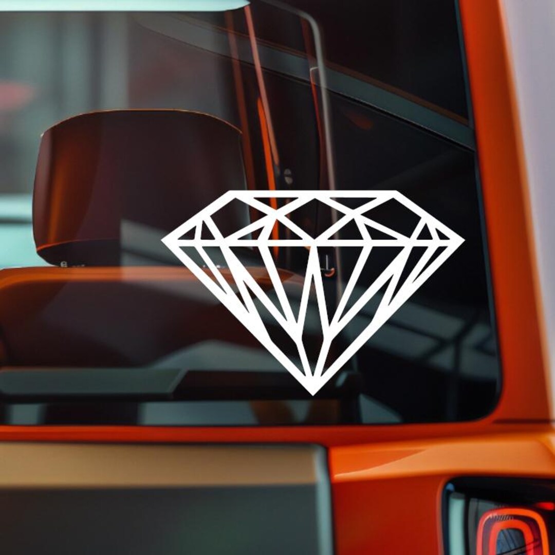 Diamond Vinyl Decal - Waterproof Bumper Sticker - Etsy