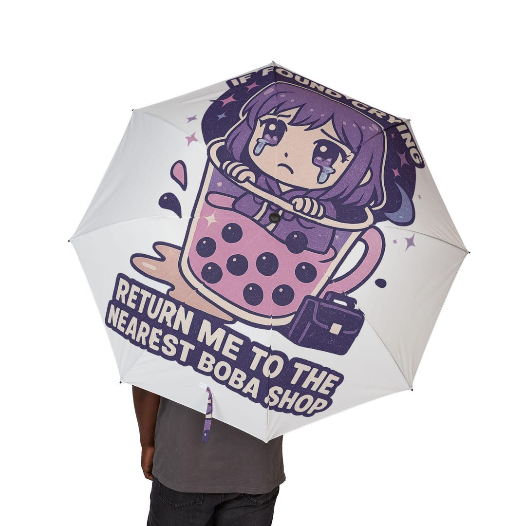 Cute Anime Umbrella - Kid's Foldable Umbrella, Kawaii Gifts, Rainy Day ...