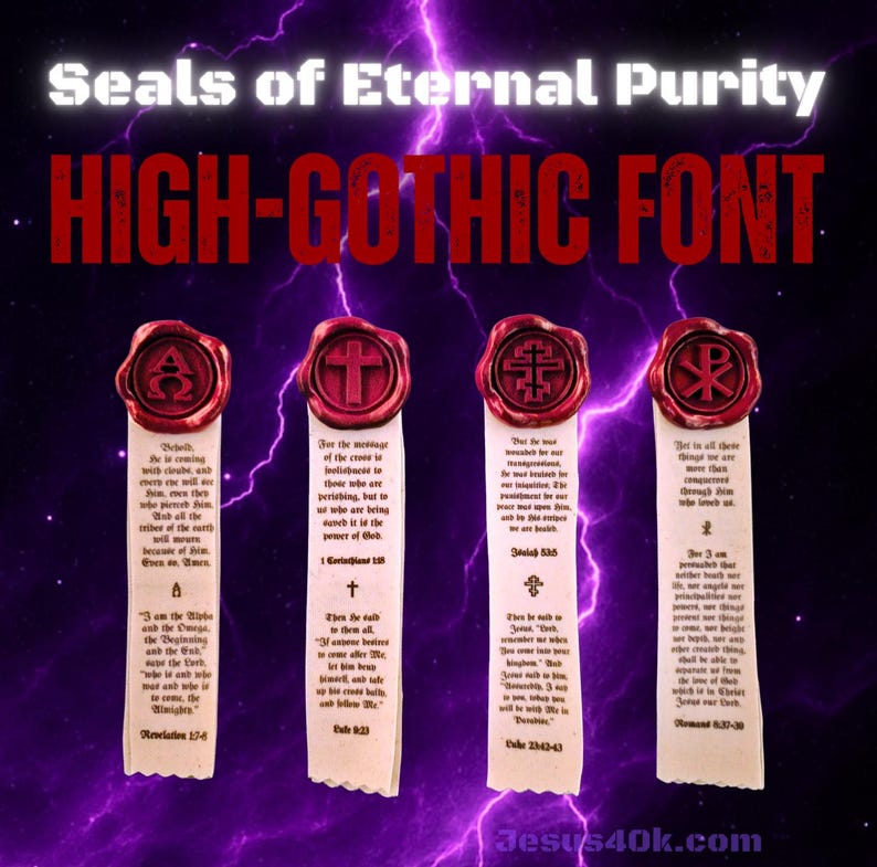 ORTHODOX CROSS Seal of Eternal Purity: Warhammer 40k-inspired Christian ...