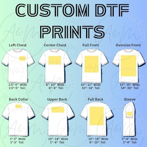 Custom DTF/DTF Prints - Etsy
