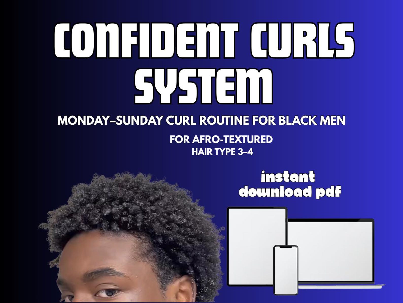 The Monday–sunday Daily Curl Routine for Black Men With Textured Hair ...