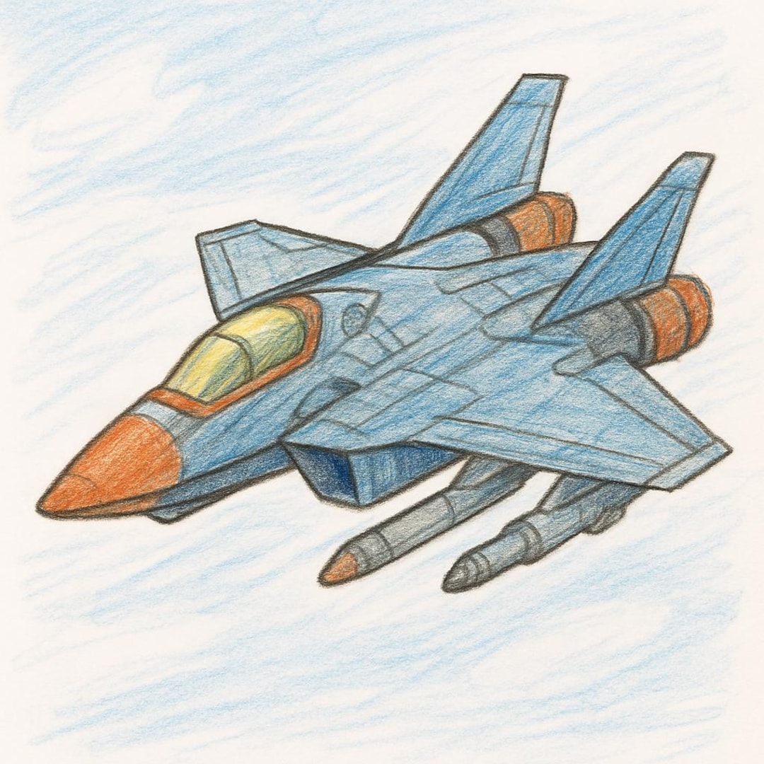 Fighter Jet Coloring Pages: Military Aircraft, Sci-fi Designs ...