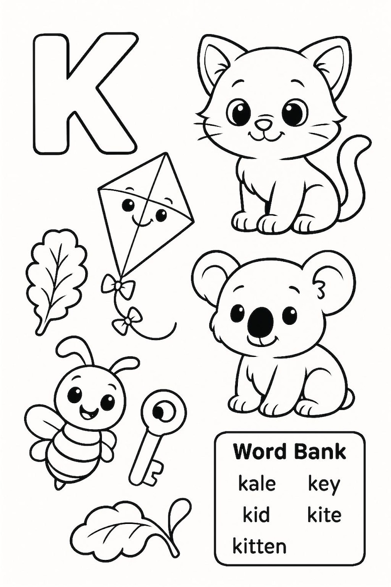 A-Z Alphabet Coloring Book for Kids – Fun Printable Activity (PDF ...