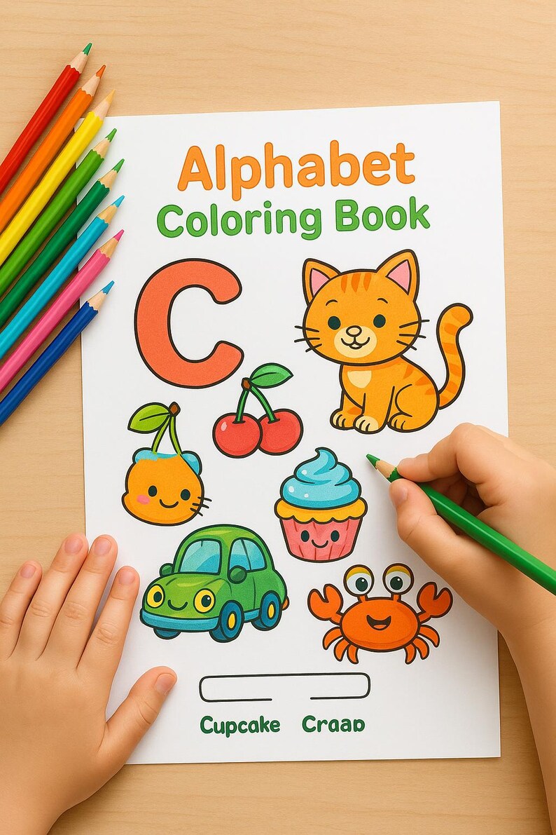 A-Z Alphabet Coloring Book for Kids – Fun Printable Activity (PDF ...