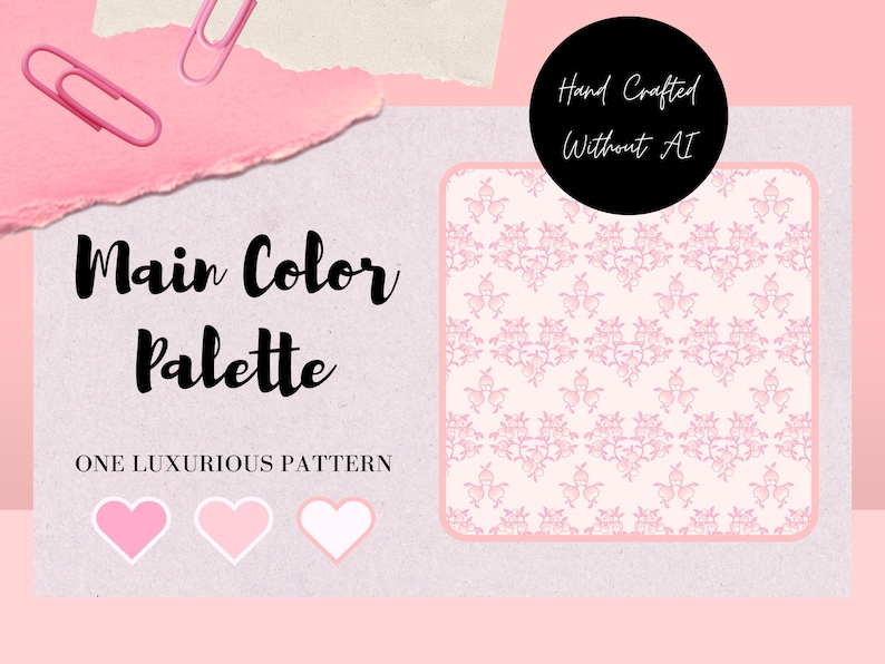 Hand Crafted Blueberry Bell Flower Seamless Pattern | Expandable Pink ...