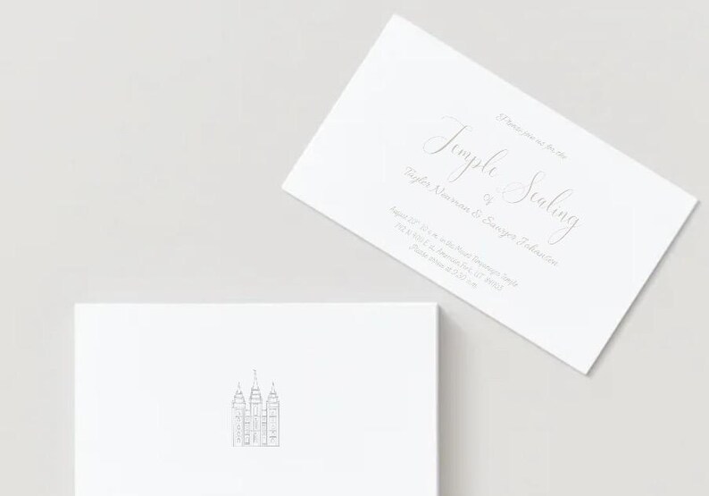 Temple Invitation | LDS Temple | Temple Sealing | Temple Wedding ...