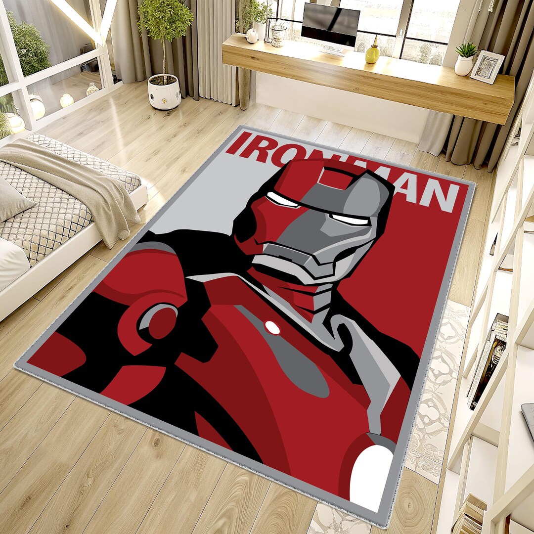 Ironman Rug, Marvel Rug, Marvel Characters, Marvel Decor, Movie Rug ...