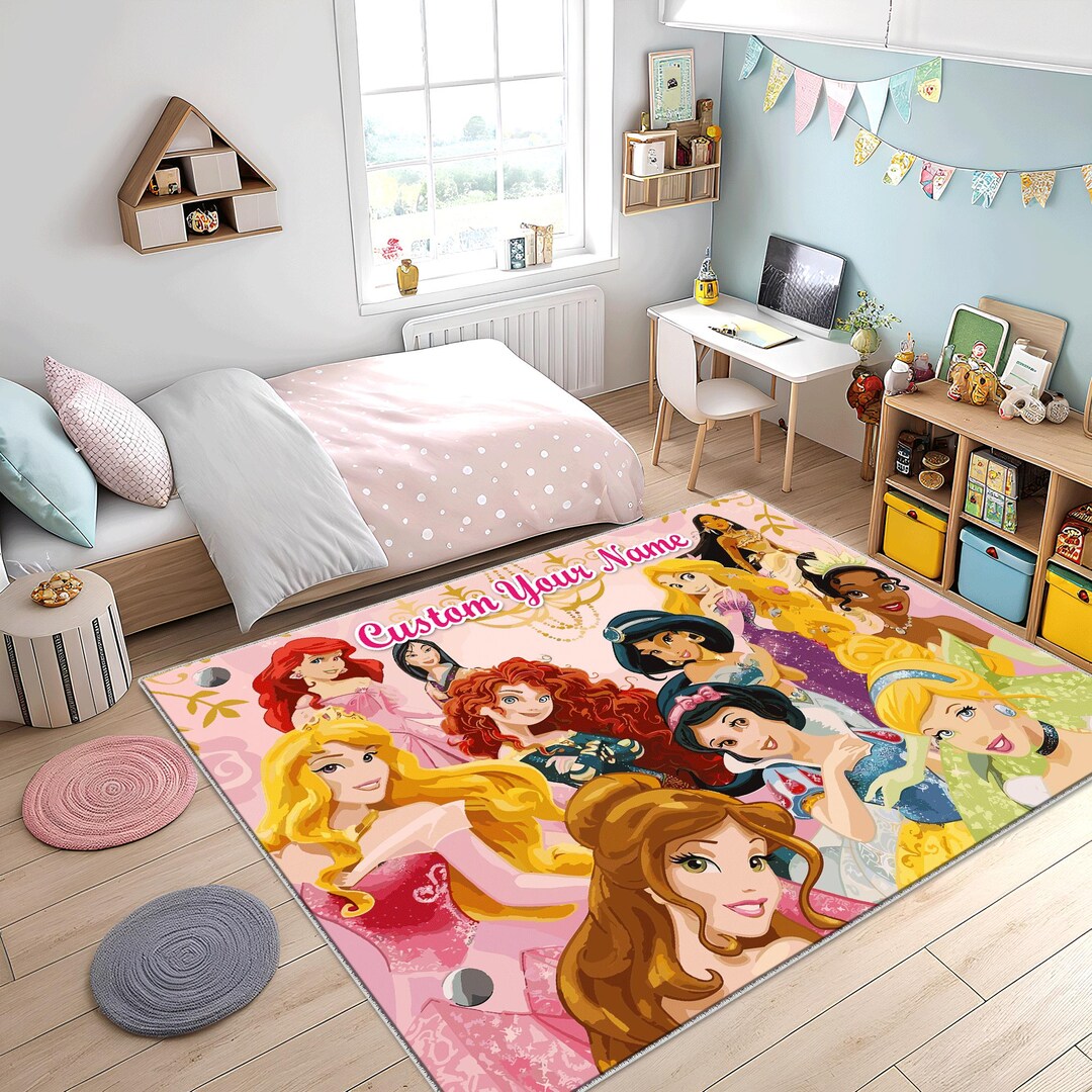 Personalized Princess Rug: Princess Rug, Cute Rug, Personalized Rug ...