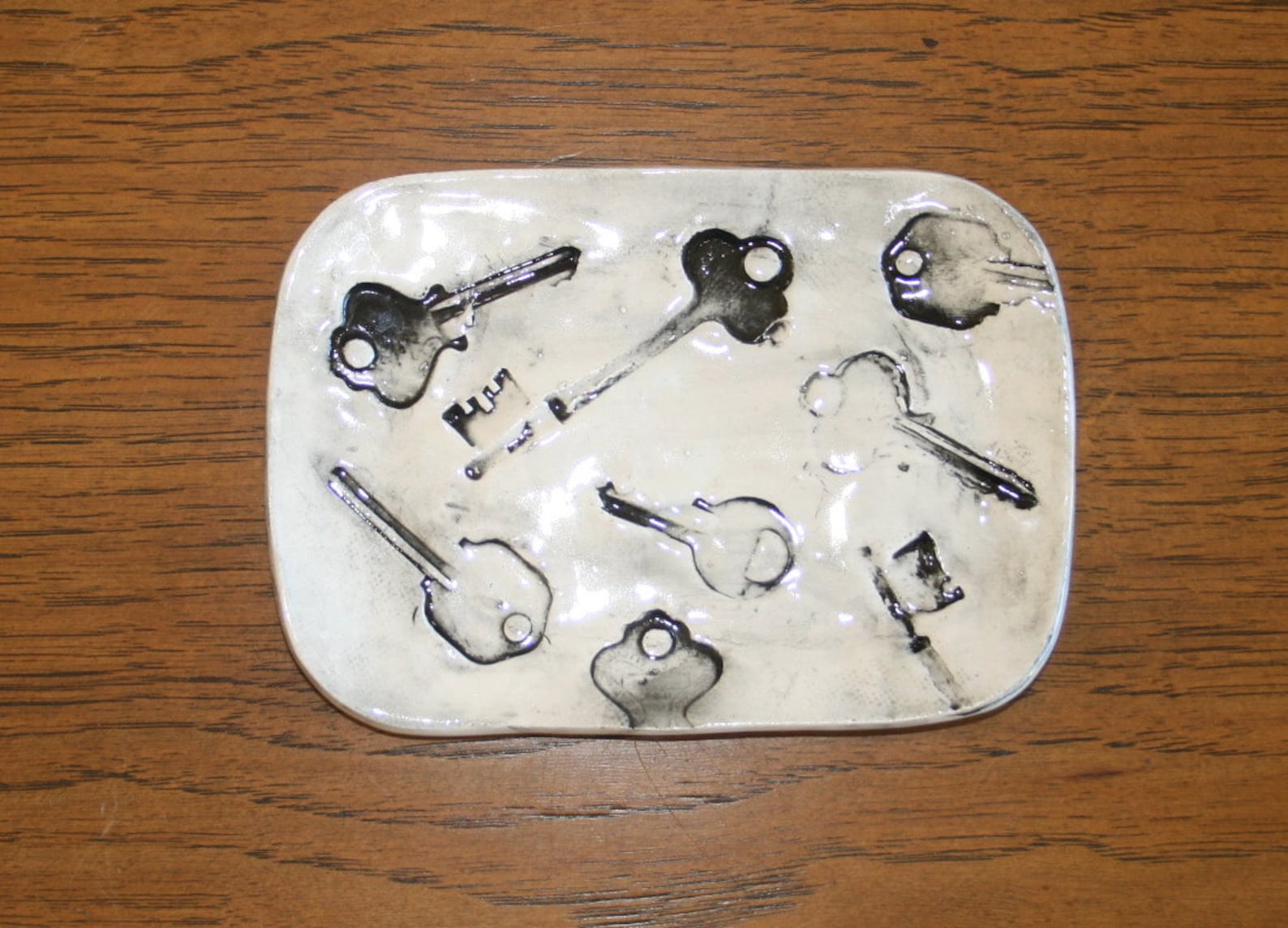 Ceramic key dish soap dish butter dish trinket dish | Etsy